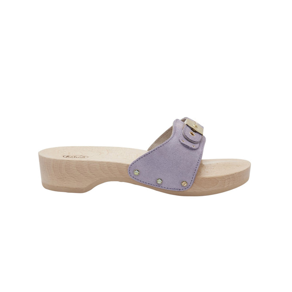 Scholl Pescura Heel Lilla: zoccolo in legno donna – Calzature Lupis